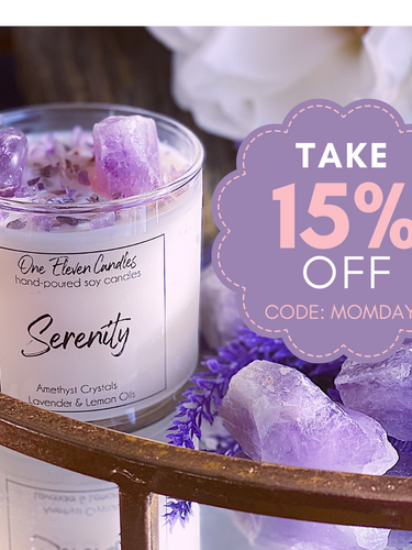 One Eleven Candles - Crystal Soy Candles