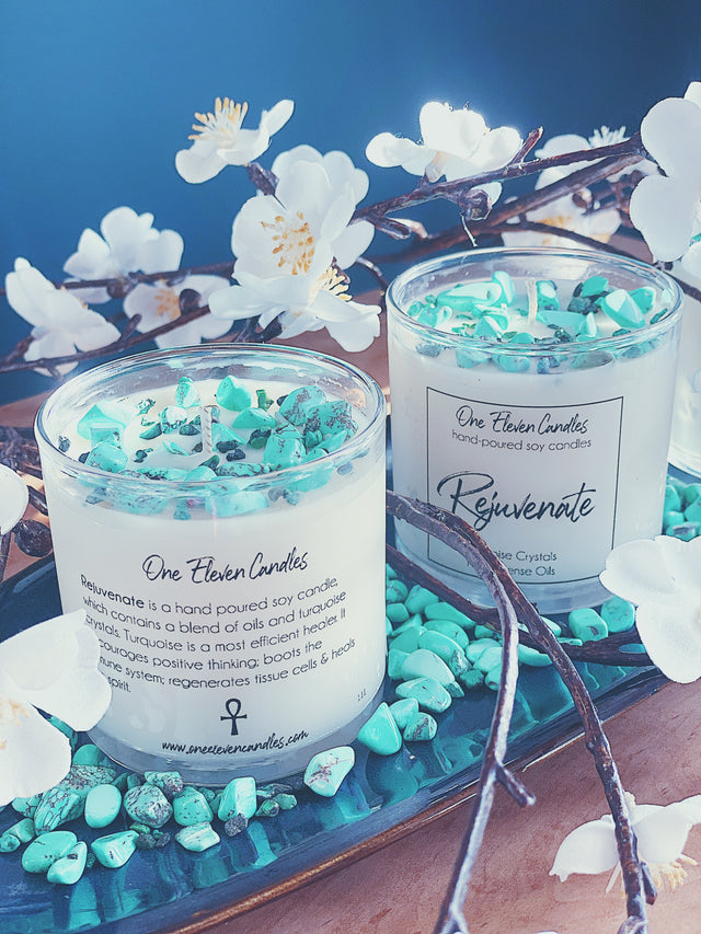 Rejuvenate - Crystal Soy Candle – One Eleven Candles